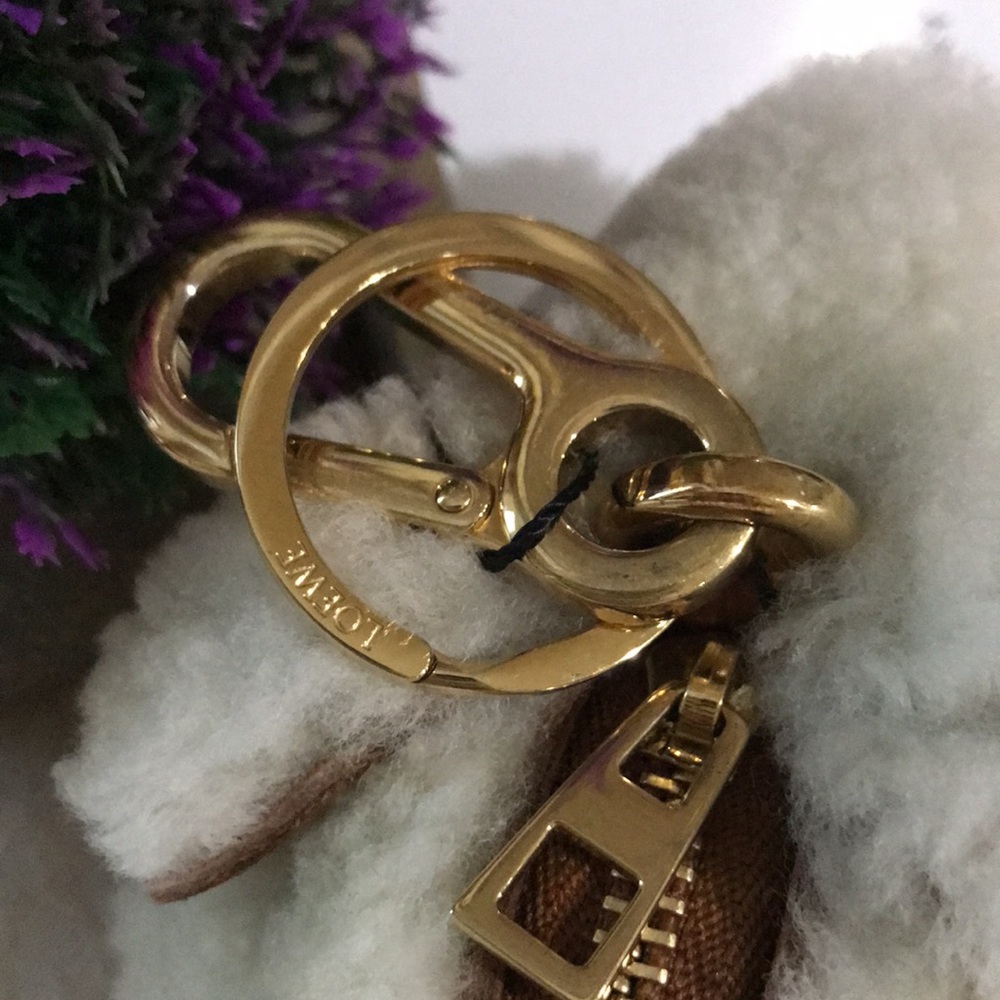 Loewe Shearling Bunny Bag Charm Keychain - Gem